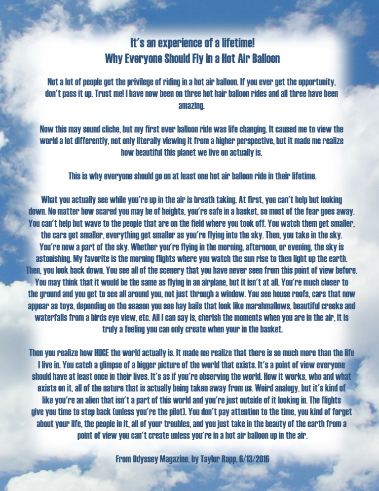 Balloon Adventures, USA | Preserving the Art of Primitive Aviation